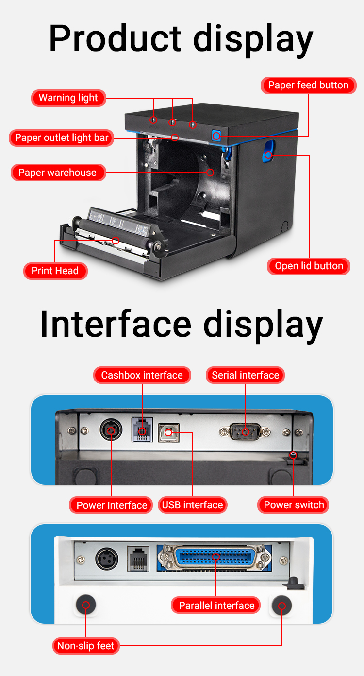 Mini Multiple Sensors Receipt Printer - Buy Mini Printer, Multiple ...